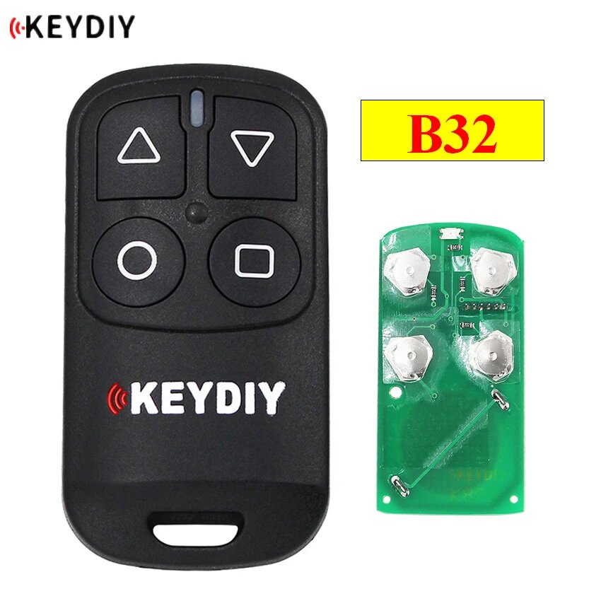 Пульт дистанционного управления KEYDIY B32 на 4 кнопки для гаражных ворот, для KD900 URG200 KD-X2/KD MINI KD, дистанционный генератор B32
