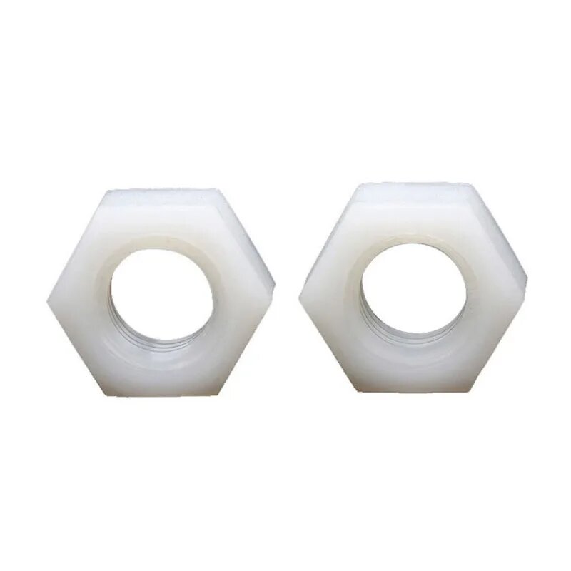 Шестигранные нейлоновые гайки M2-M12 черные и белые M4(50PCS), белый