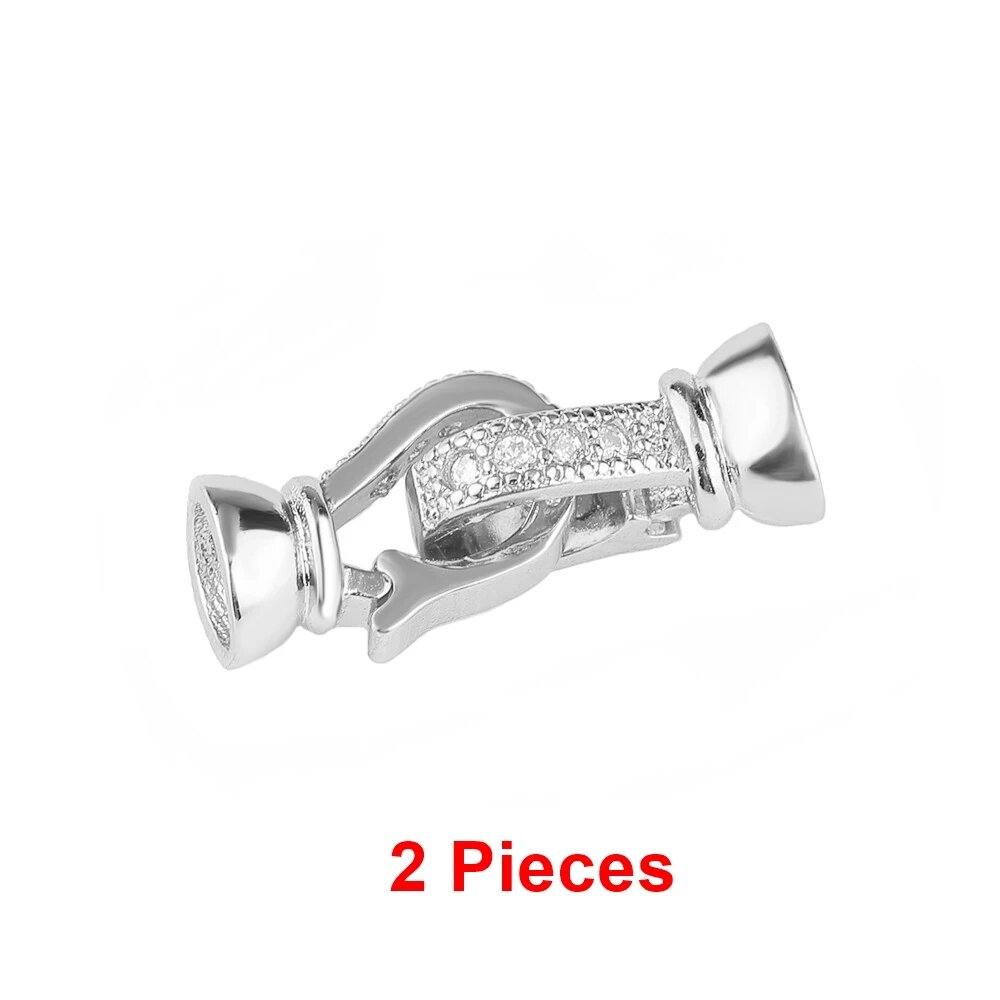 Juya Застежки для украшений с глазом Фатима White Gold 2 Pieces