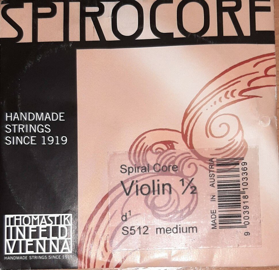 Струна скрипичная 1/2 S512 D(РЕ) Spirocore , Thomastik