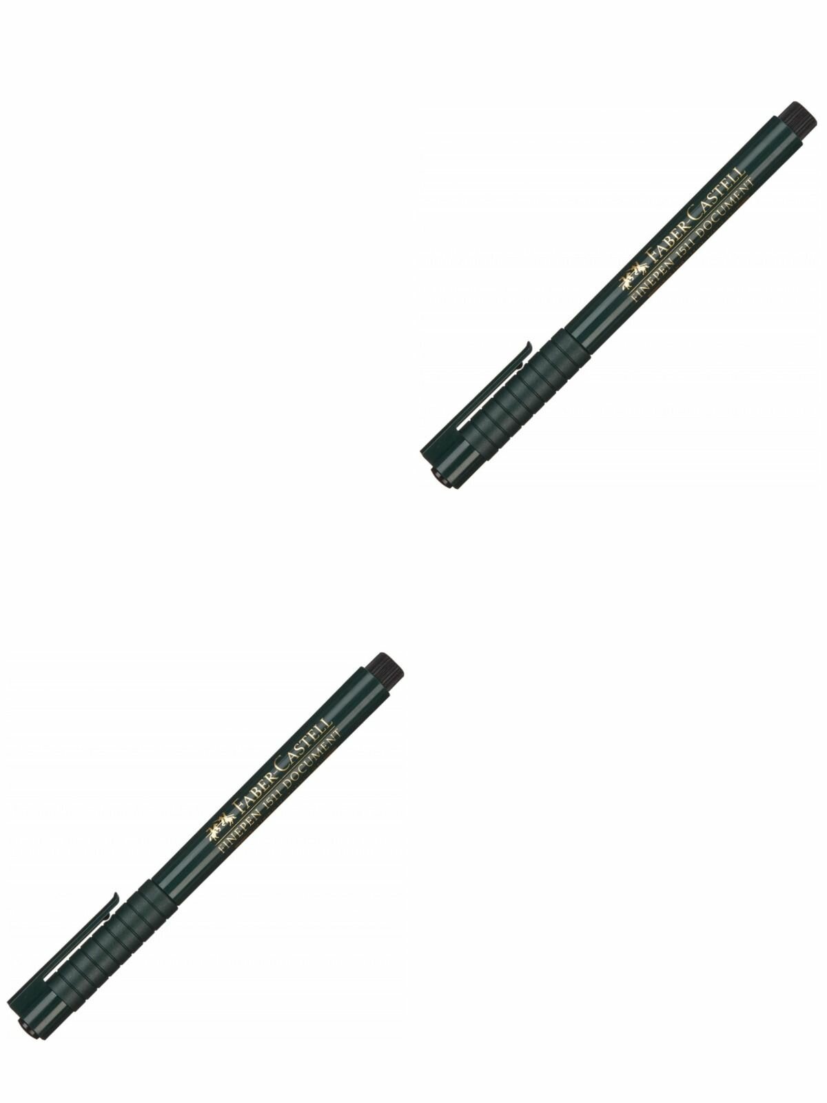 Faber-Castell Линер Finepen 0,4 мм черный, 2 шт