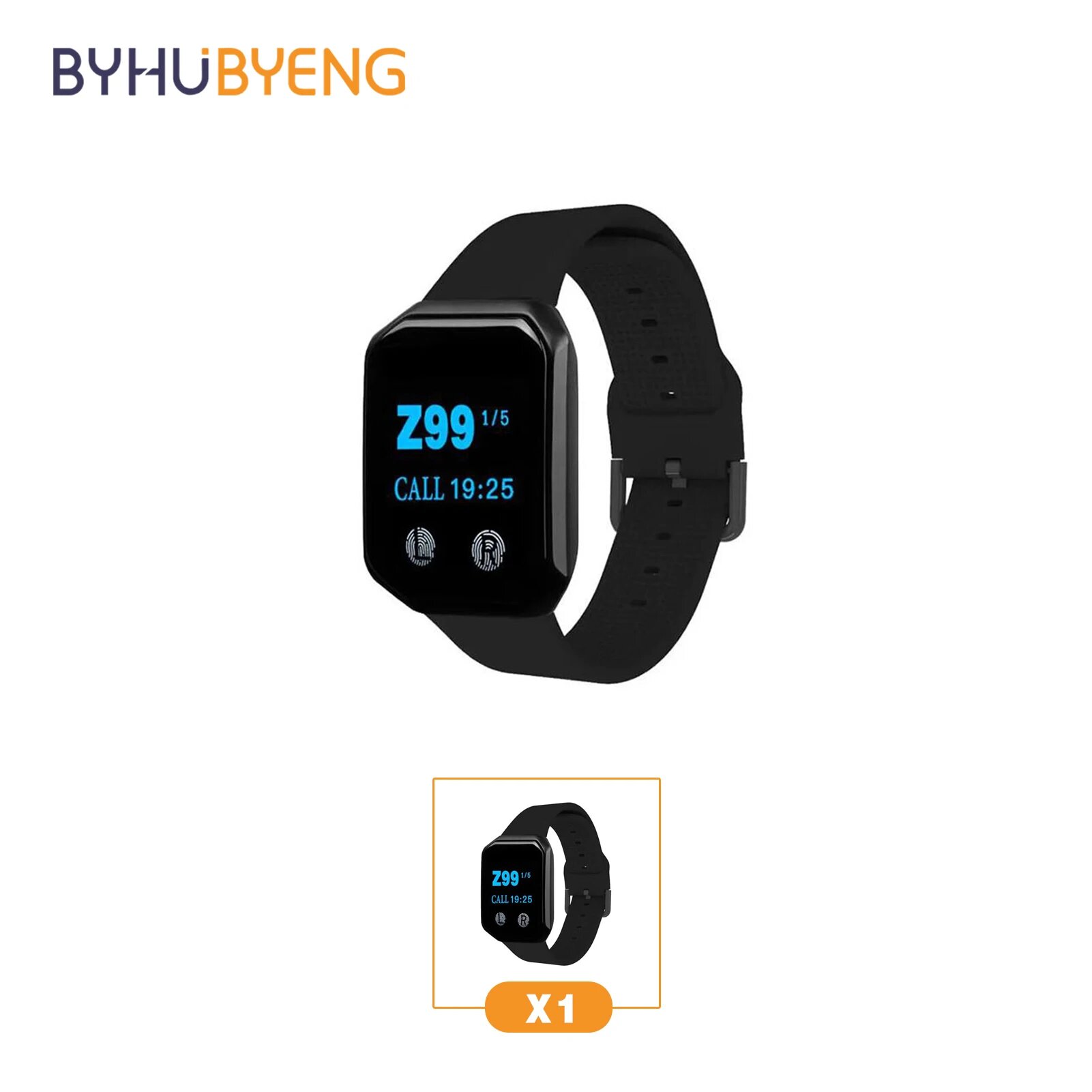 BYHUBYENG Z99 Черные часы-пейджер