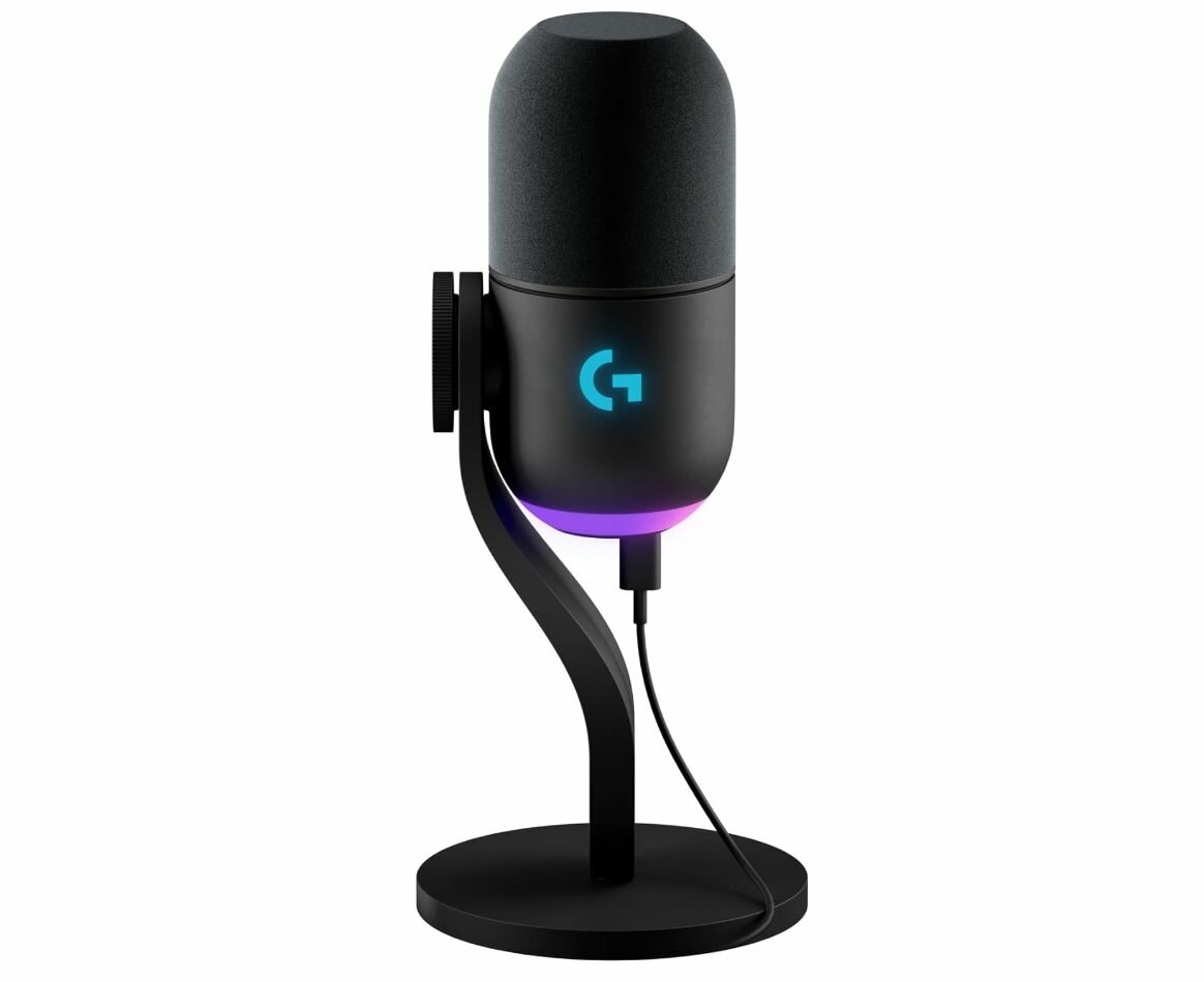 Микрофон игровой Logitech Yeti GX RGB, черный
