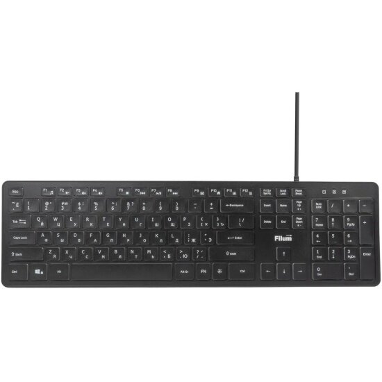 Клавиатура Filum FL-KB25-BK проводная черный (FL-KB25-BK)