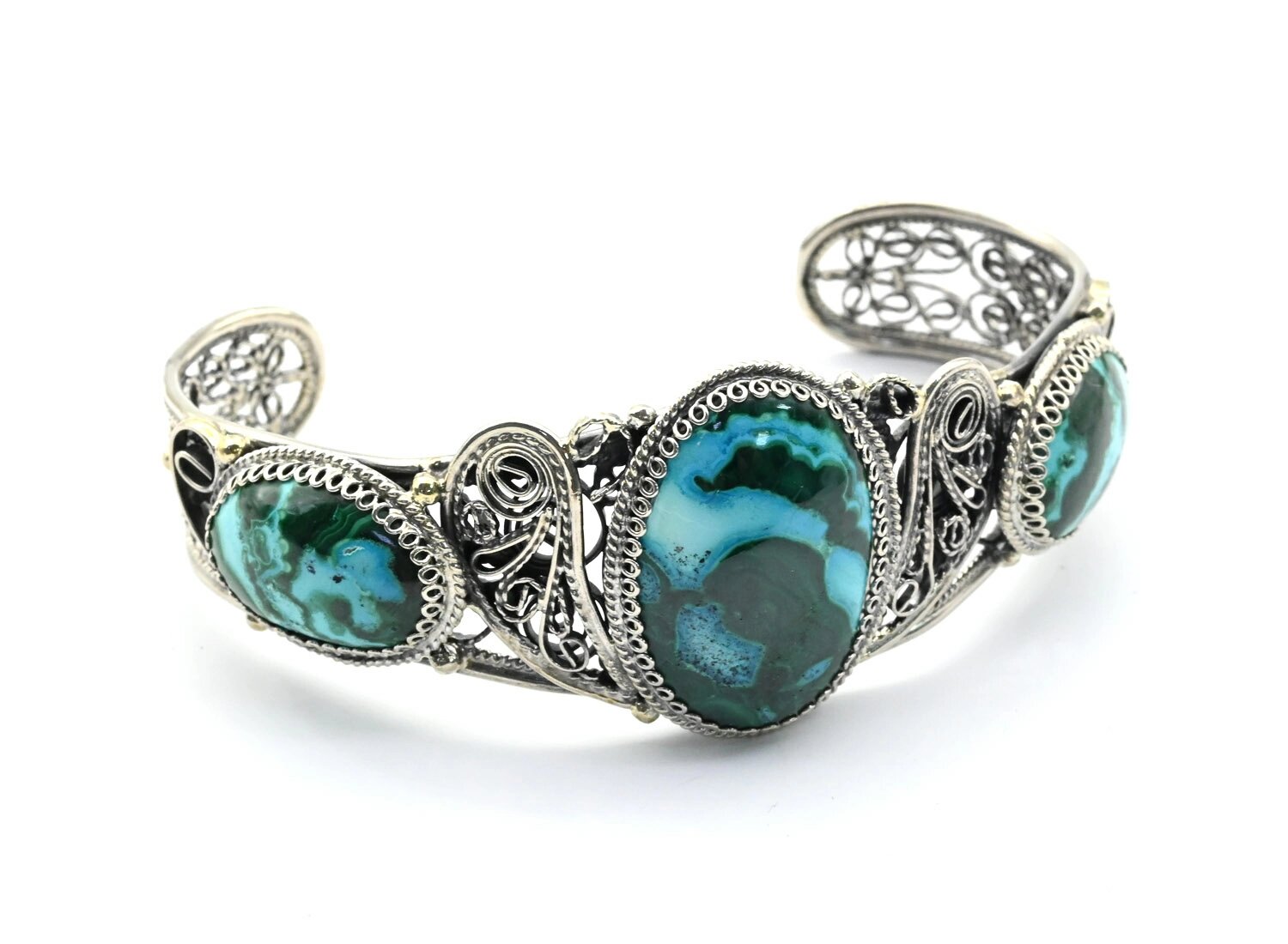 Браслет, хризоколла