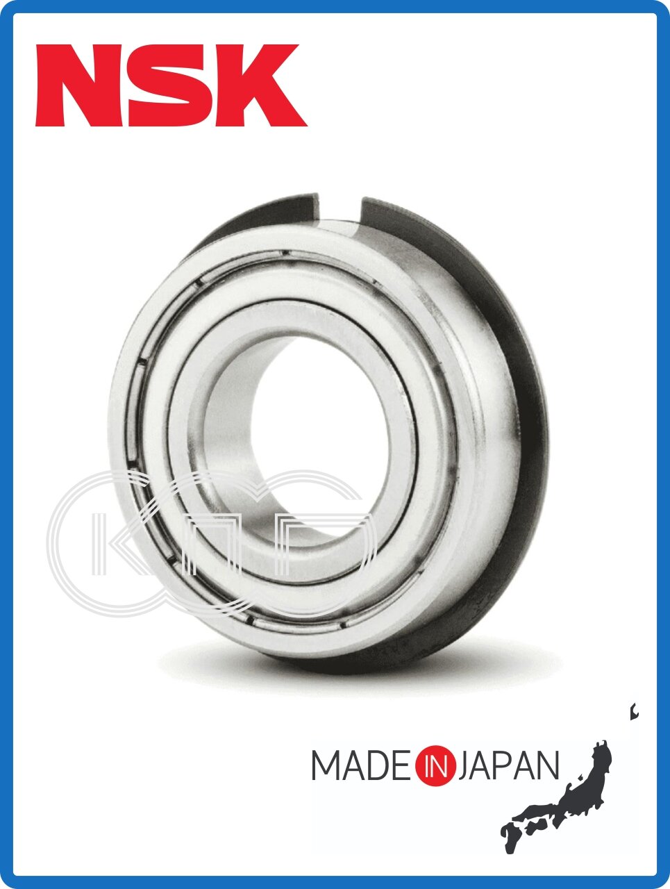 Подшипник с проточкой NSK 6201 ZZ NR 12*32*10 мм Япония