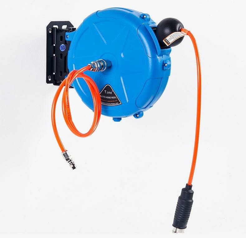 Выдвижная катушка для воздушного шланга 10 м настенный автоматический сматывающий инструмент с поворотным кронштейном принадлежности для компрессора