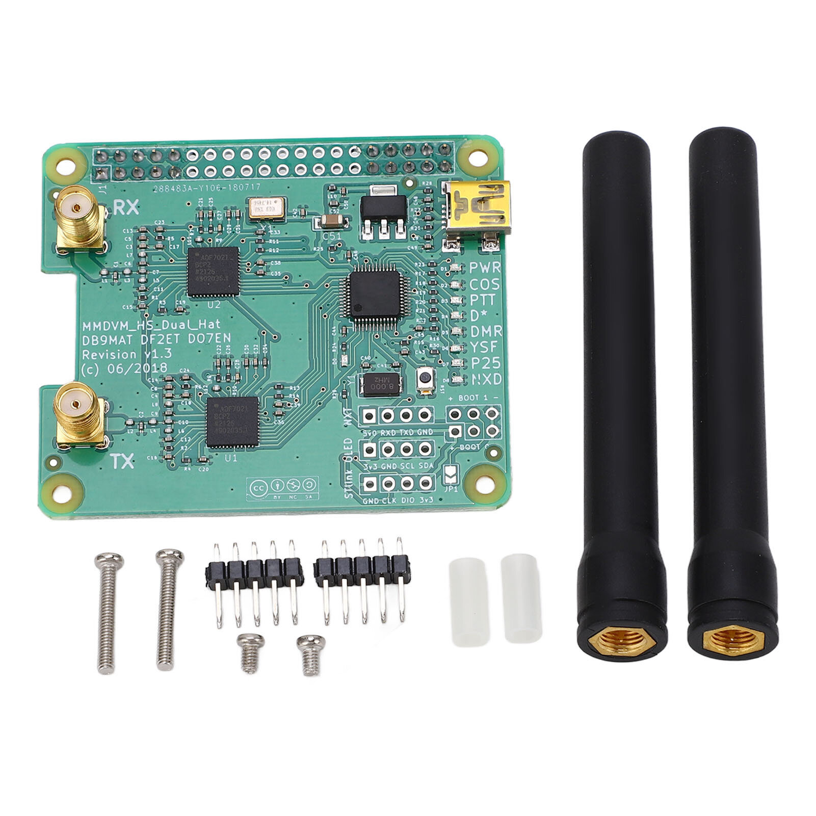 Модуль Hotspot MMDVM, плата расширения для Raspberry Pi с поддержкой многомодового хотспота.