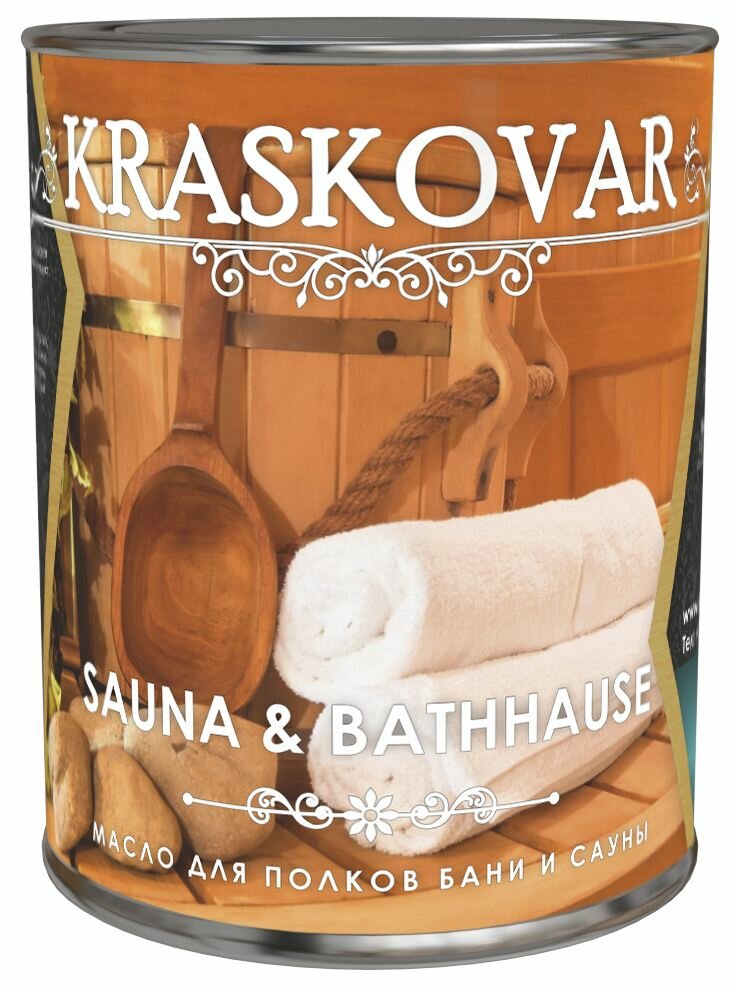 Масло Kraskovar Sauna & Bathhause для полков бани и сауны 0,75л - 1шт.
