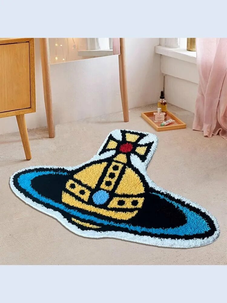 House of Wishes Ковер Сатурн стекался 3d ковер, 0.6 x 0.9 м