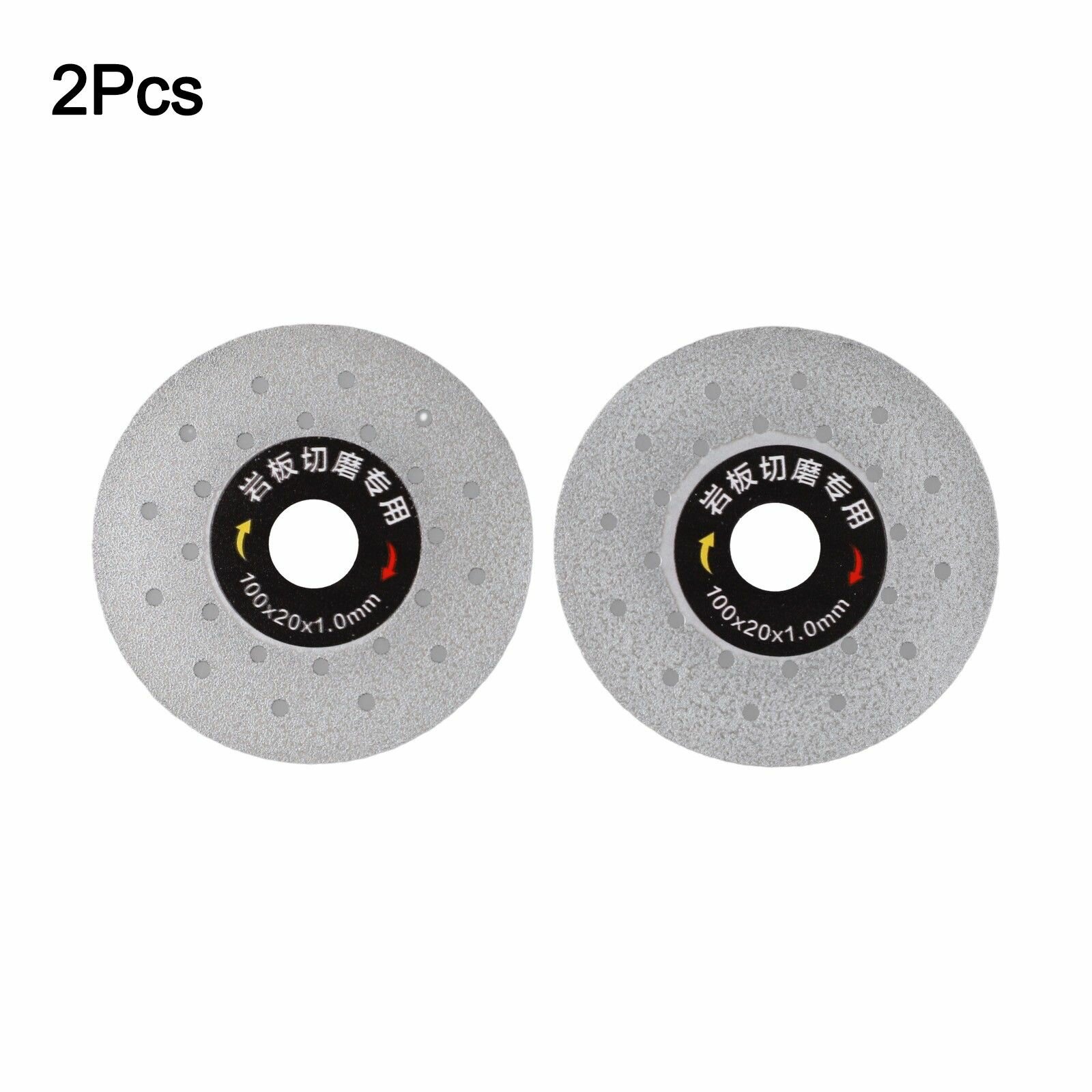 2PCS каменная плита для шлифования и резки пила двойного назначения/100*20*1 мм