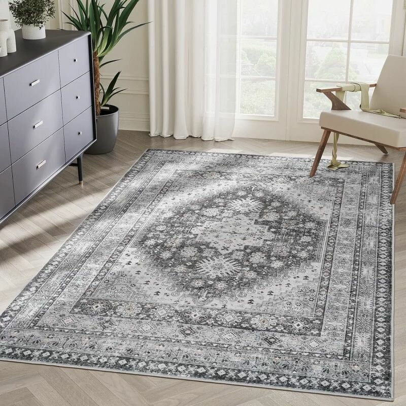 Персидский бархатный ковер для гостиной, легко ухаживать, ковровое покрытие на всю площадь, декоративный коври 160*230cm