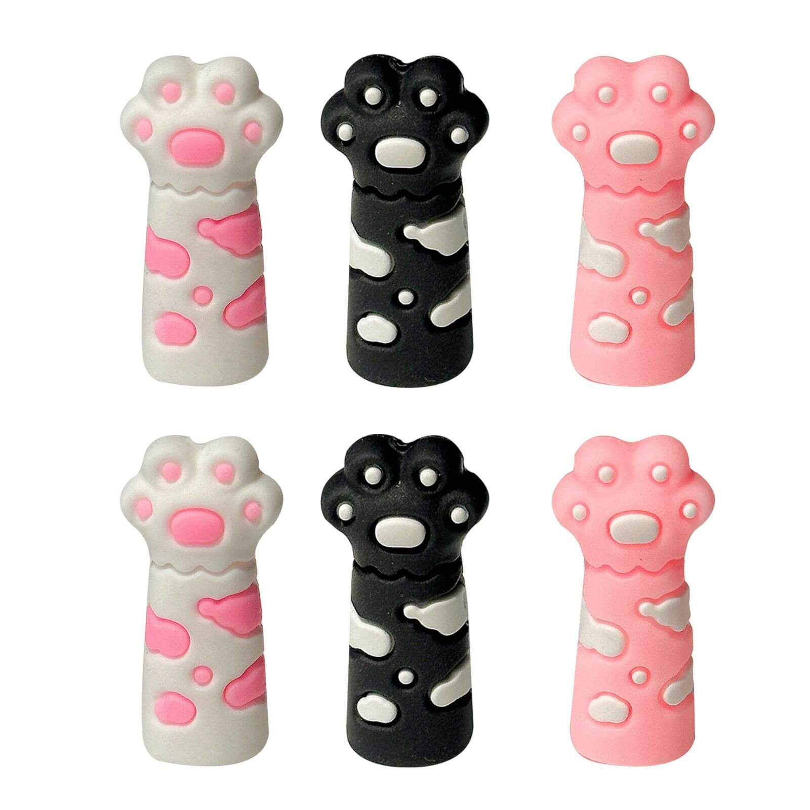 6 шт Наконечники для карандашей с когтями кошек школы