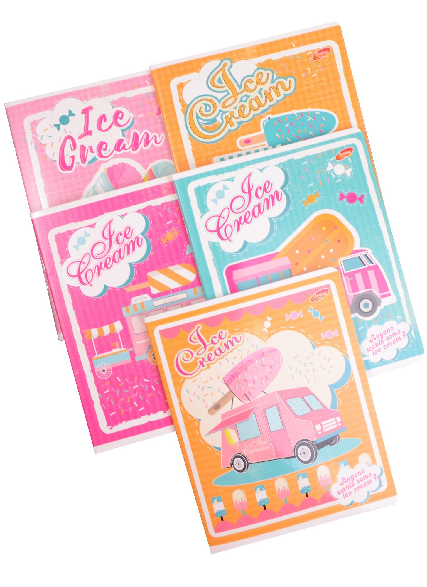 Тетрадь в клетку Academy Style, Ice Cream, 48 листов, в ассортименте