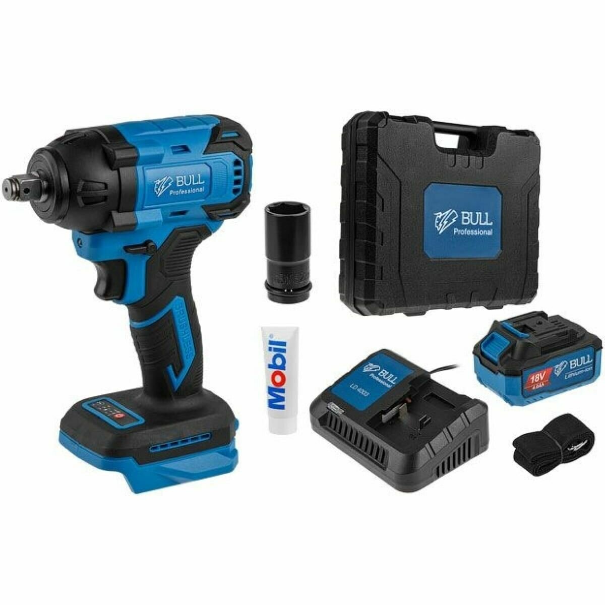 Гайковерт BULL SC 1804 (0329204) аккумуляторный ударный АКБ+ЗУ