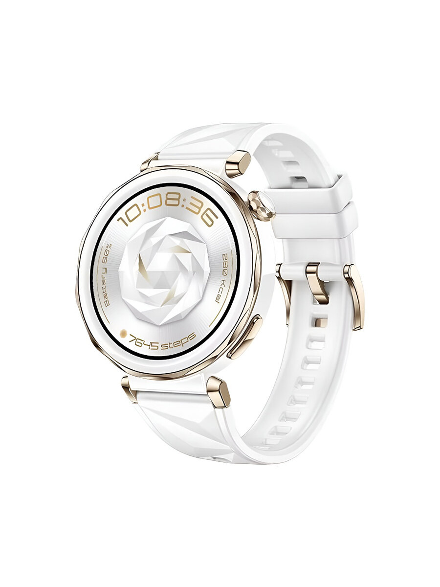 Смарт-часы HUAWEI GT 5 Pro 42 мм, (JNA-B29), Белый фторэластомер, (55020DGW)