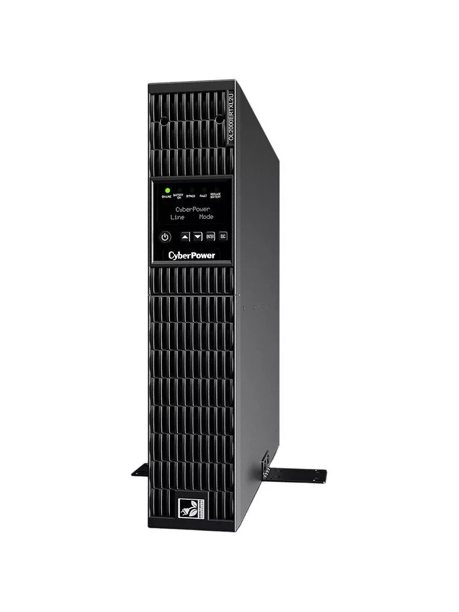 ИБП CyberPower 2OL2000ERTXL2U, двойное преобразование, 2000ВА/1800Вт, 9 розеток, черный
