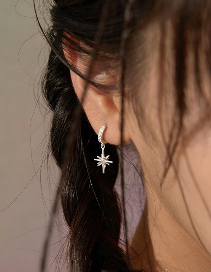 Серьги конго, циркон