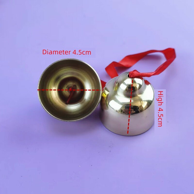 Медные колокольчики для орф-музыки большой размер диаметр 4,6 см пара для дошкольного образования музыкальный инструмент