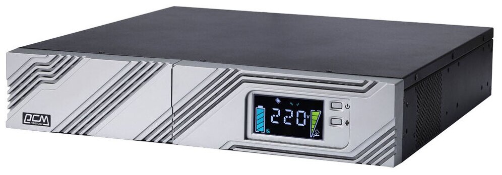 Источник бесперебойного питания ИБП POWERCOM SRT-1500A LCD, официальная гарантия
