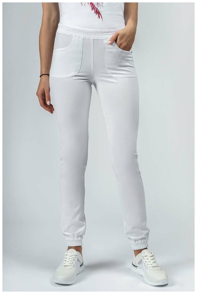 ENIGMA брюки женские 321019 (52, Белый)