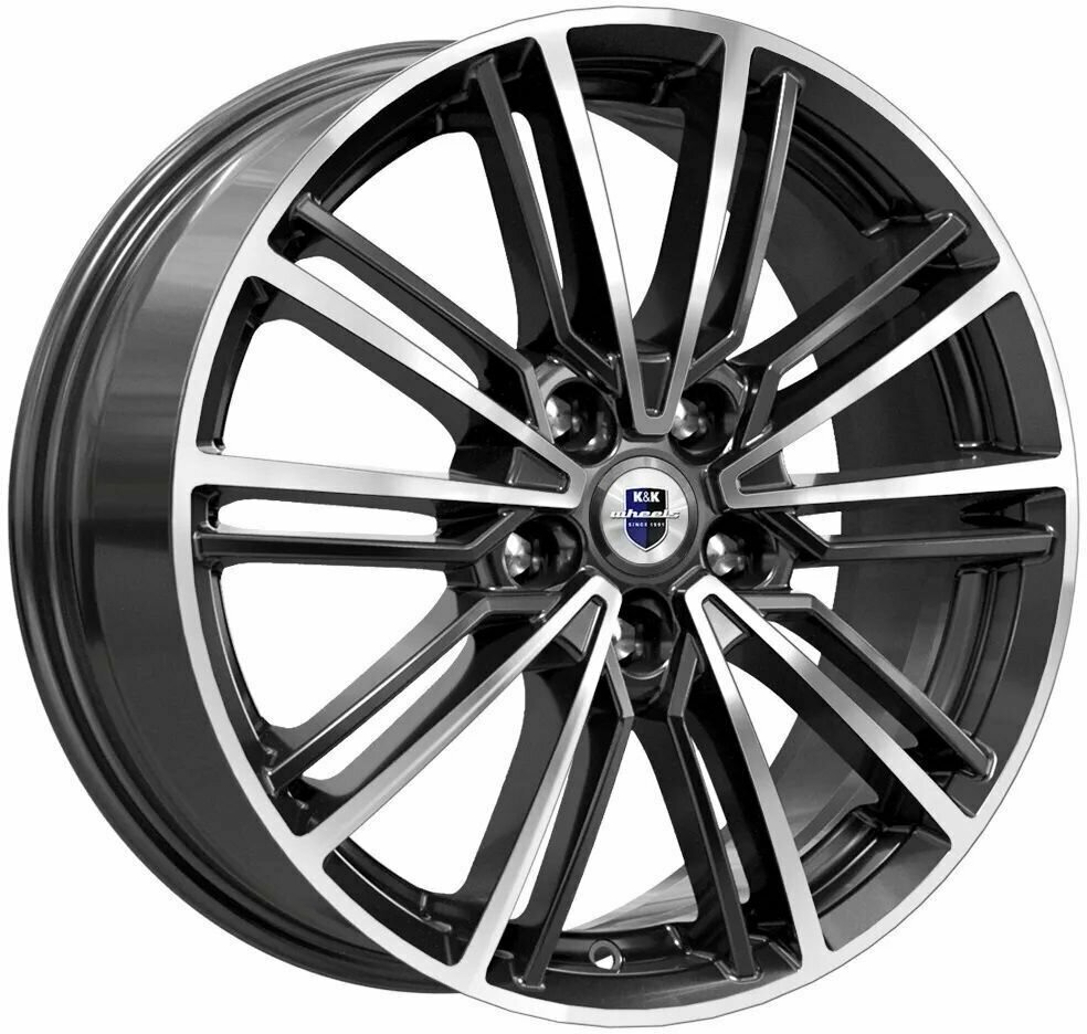 Диск колёсный Эрфурт (КС898-09) 7x17 ЕТ 45 5x114.3 66,1 алмаз черный, арт.75648