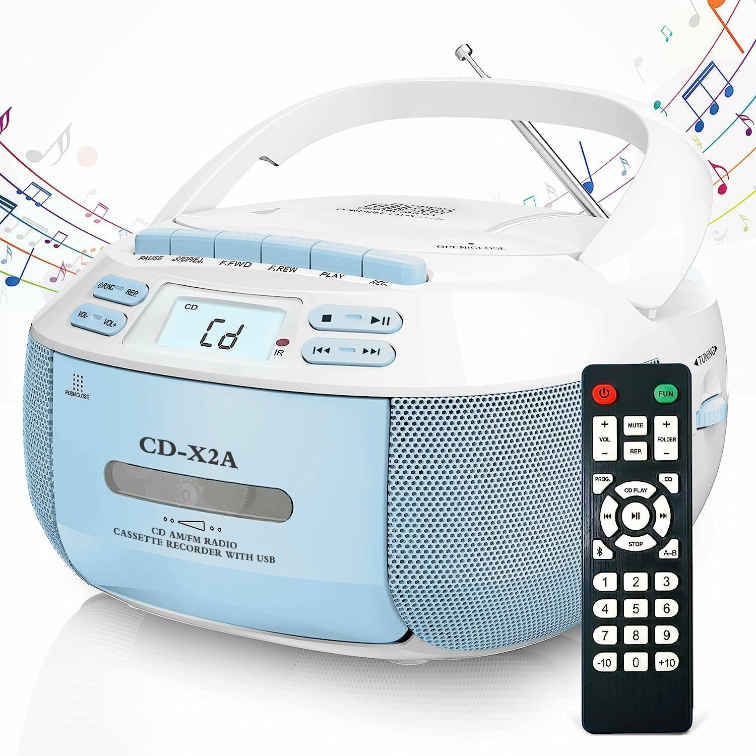 Портативный CD - плеер Bluetooth Boombox