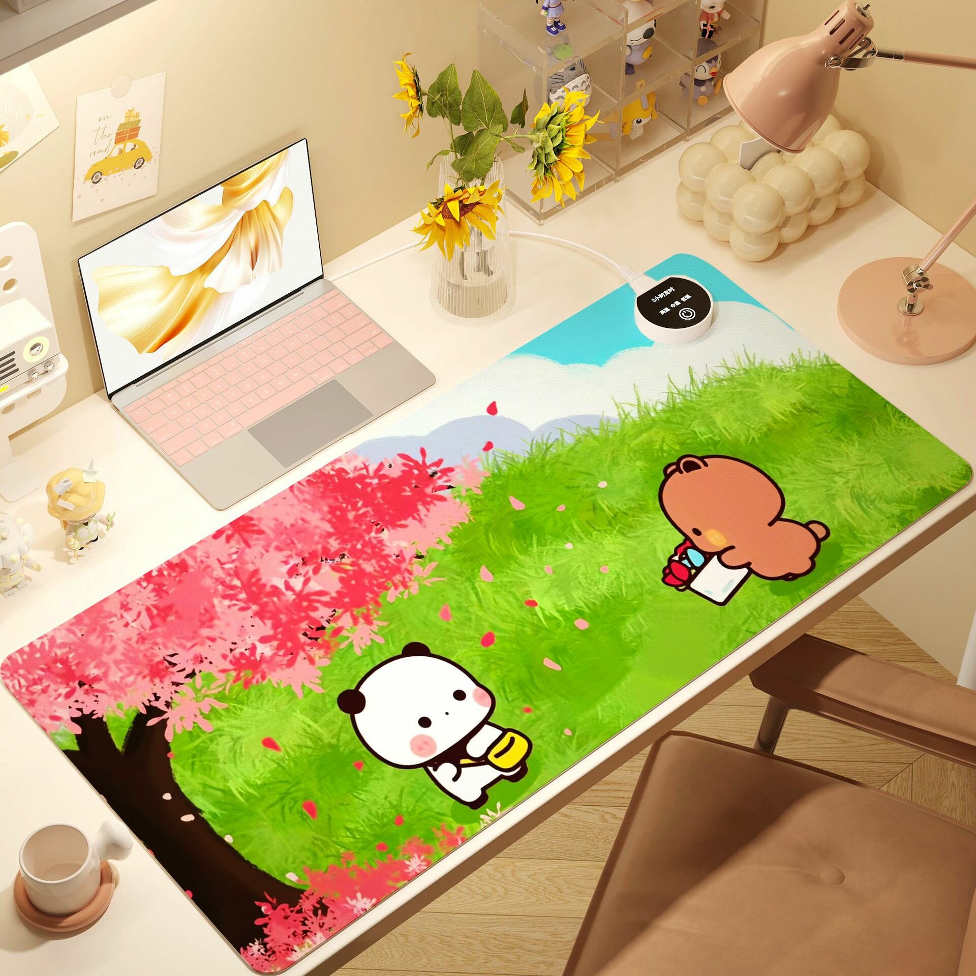 Коврик для мыши SN10-10, с подогревом, мультяшный, 60x36 см