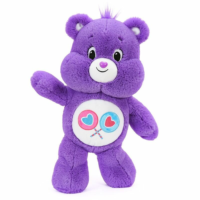 Мягкая и приятная в обнимки плюшевая игрушка Care Bears Плюшевый медведь радужный, фиолетовый цвет, высотой 65 см.