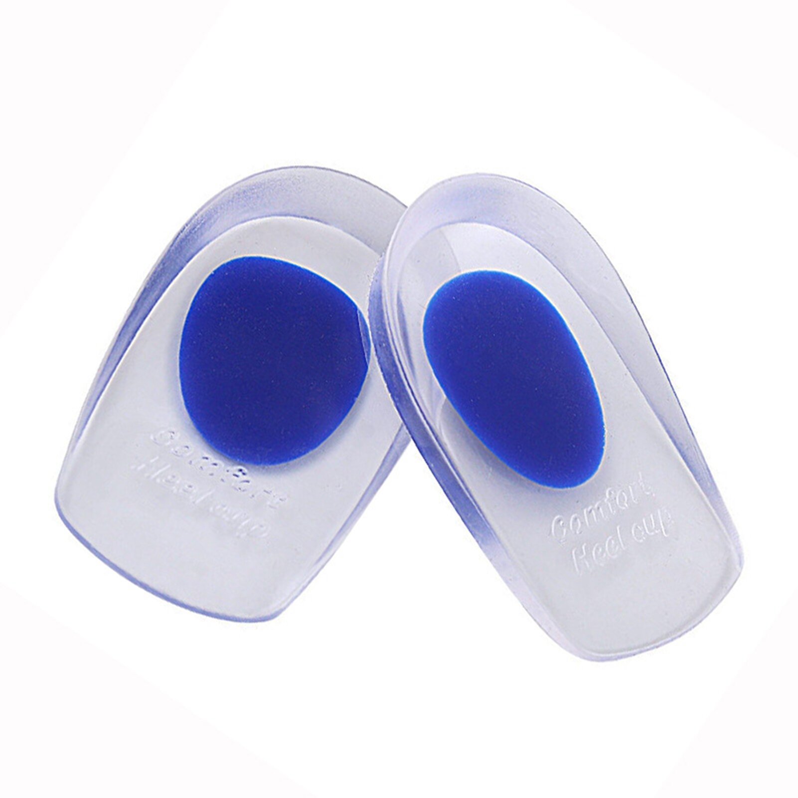 3 пары гелевых пяточных чашек для мужчин и женщин, спортивные вставки для подошвенного фасциита, облегчающие болезненность, накладки на пяточные чашки, синий S (35 39)
