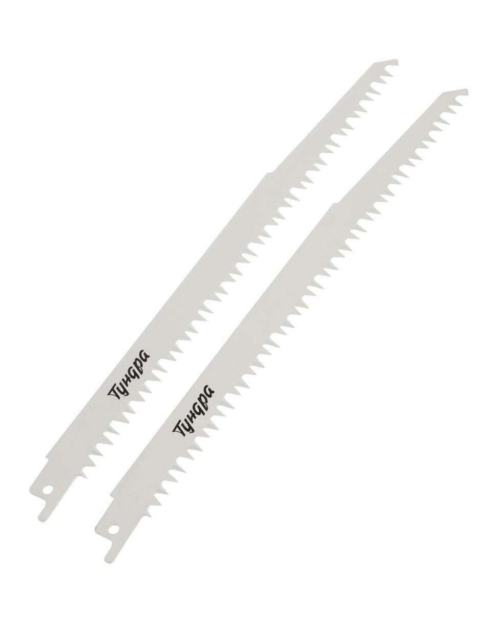 Полотна по дереву для сабельной пилы тундра, HCS, 215/240 х 5 мм, 2 шт.