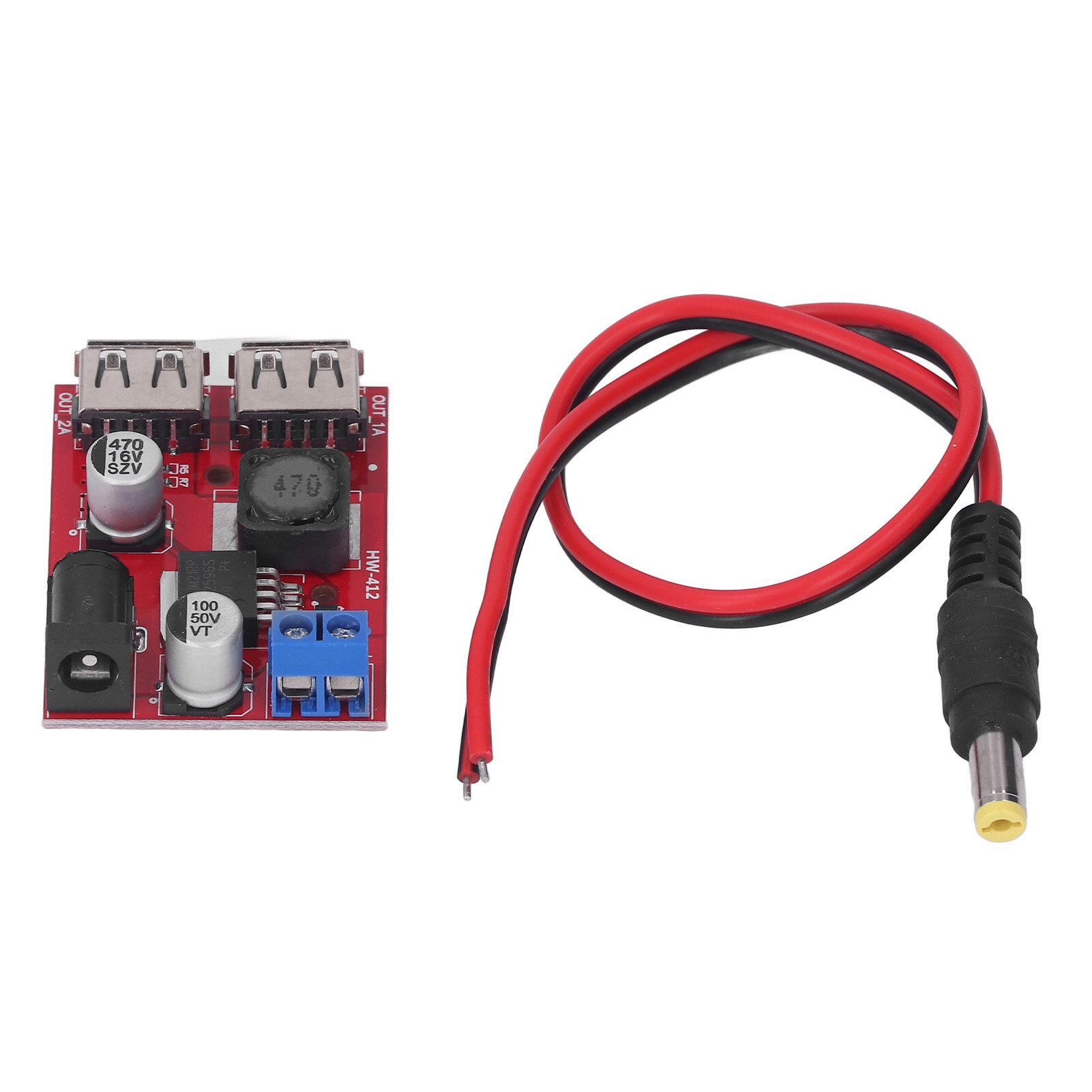 Контроллер солнечной батареи DC 6В-30В до 5В, плата стабилизации напряжения, понижающий преобразователь напряжения, USB.