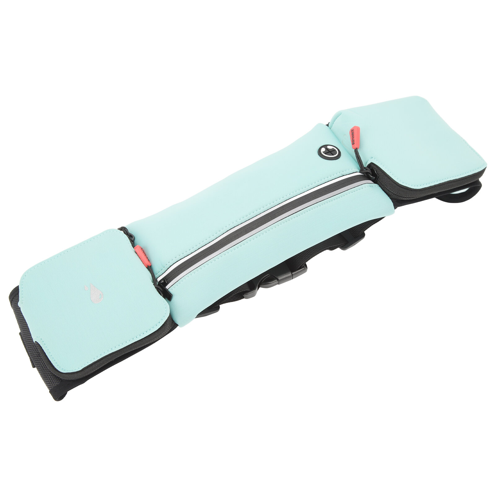 Поясная сумка для бега, пояс для гидратации, держатель для бутылки с водой, водонепроницаемая сумка для пешего туризма, альпинизма, спорта на открытом воздухе, фитнеса, небесно-голубого цвета