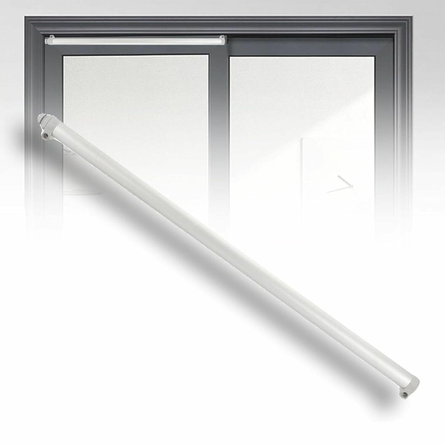 Автоматический доводчик для раздвижных дверей патио, автоматический доводчик с регулируемой скоростью закрывания, тяговое усилие до 80 кг, ширина двери от 29,5 до 51 дюйма