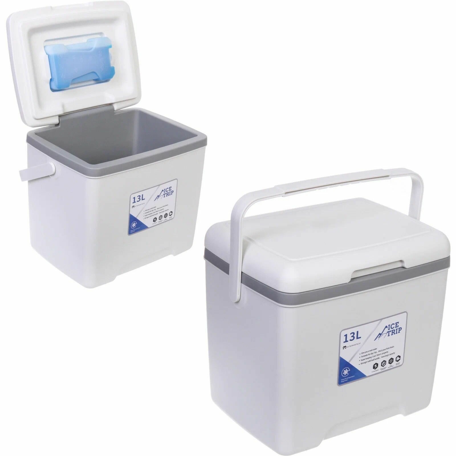 Термоконтейнер 13 литров с аккумулятором холода 400 мл для еды и напитков изотермический контейнер для пикника, путешествий и поездок