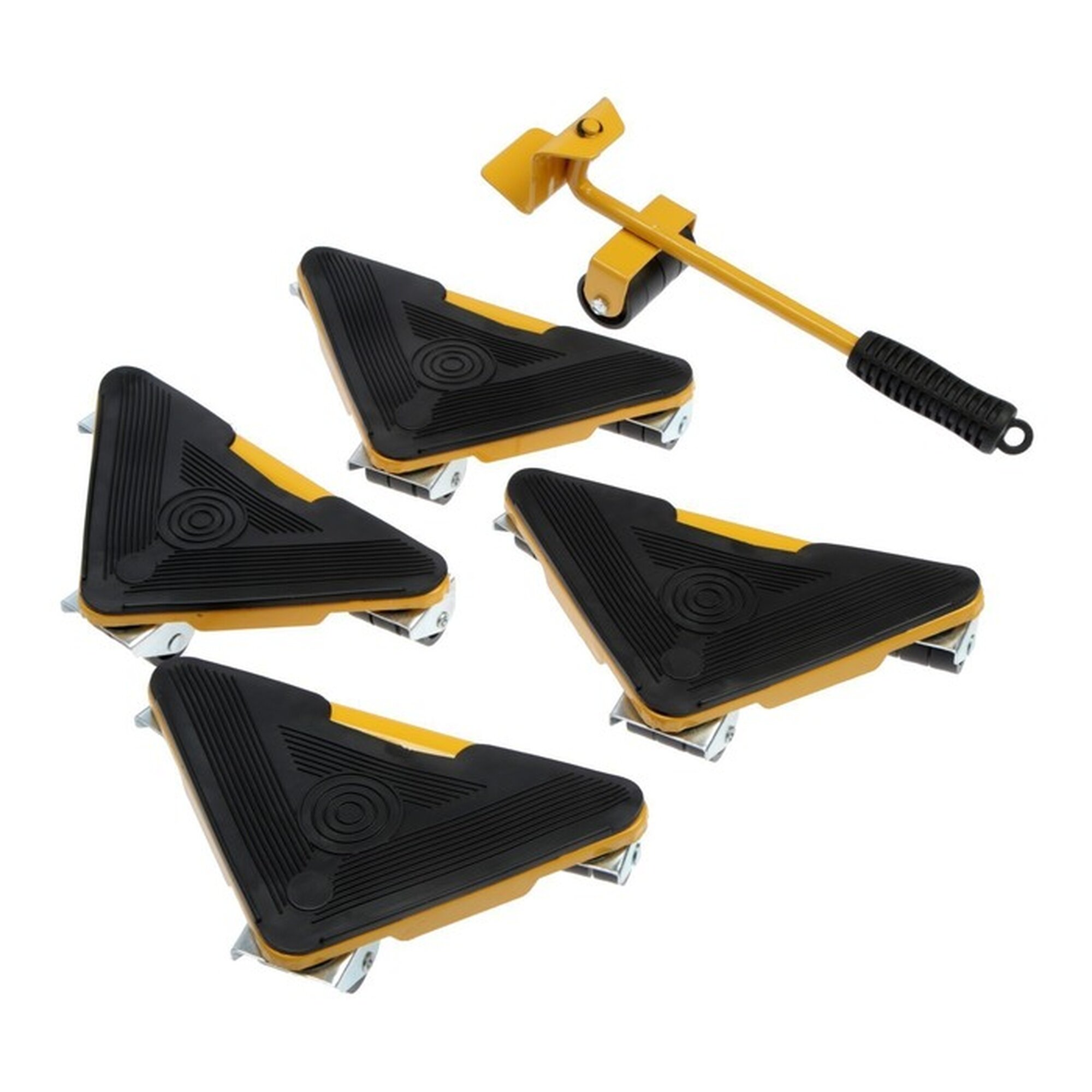 Набор для перемещения мебели тундра, металлические платформы, г/п до 150 кг, 5 предметов