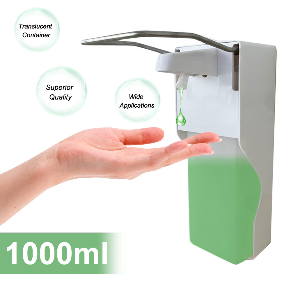 Настенный дозатор мыла, 1000 мл ручного дозатора мыла для локтевой давления в душе.