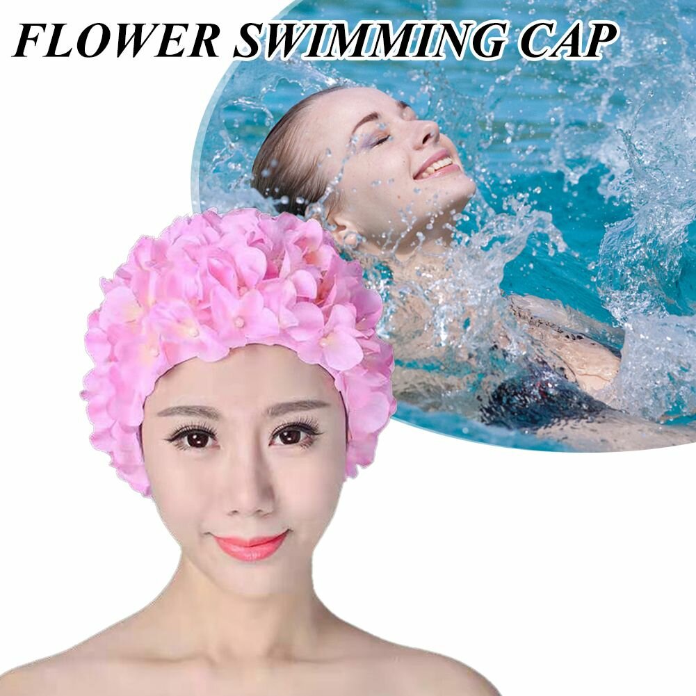 Модная шапочка для плавания - детская и взрослая, непромокаемая