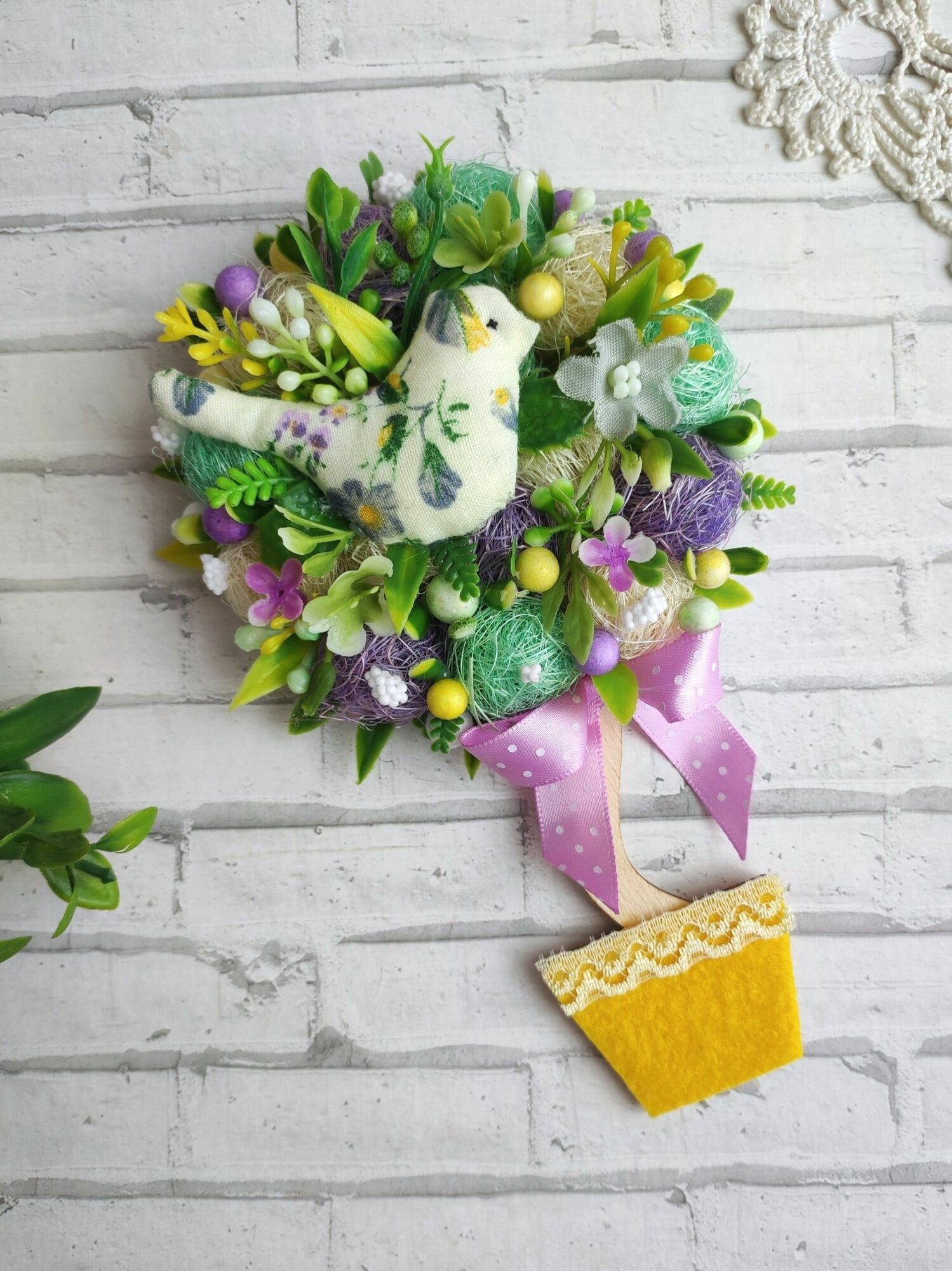 Магнит-топиарий ручной работы