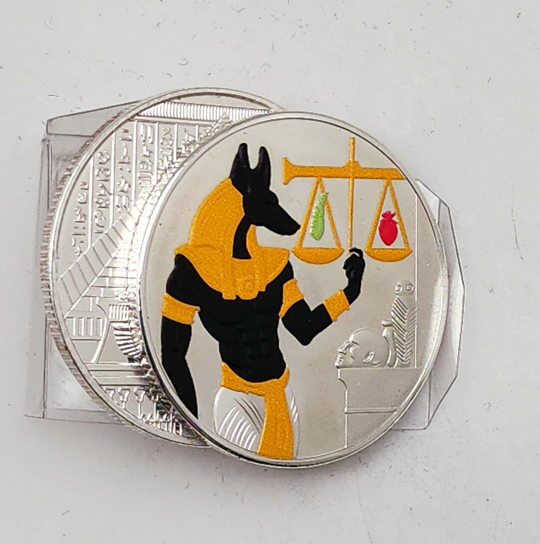 Монета 5109С Анубис с весами