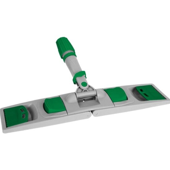 Держатель МОПа Luscan Prof универс/зажимы, пластик Prof 40х11см, серый/зеленый