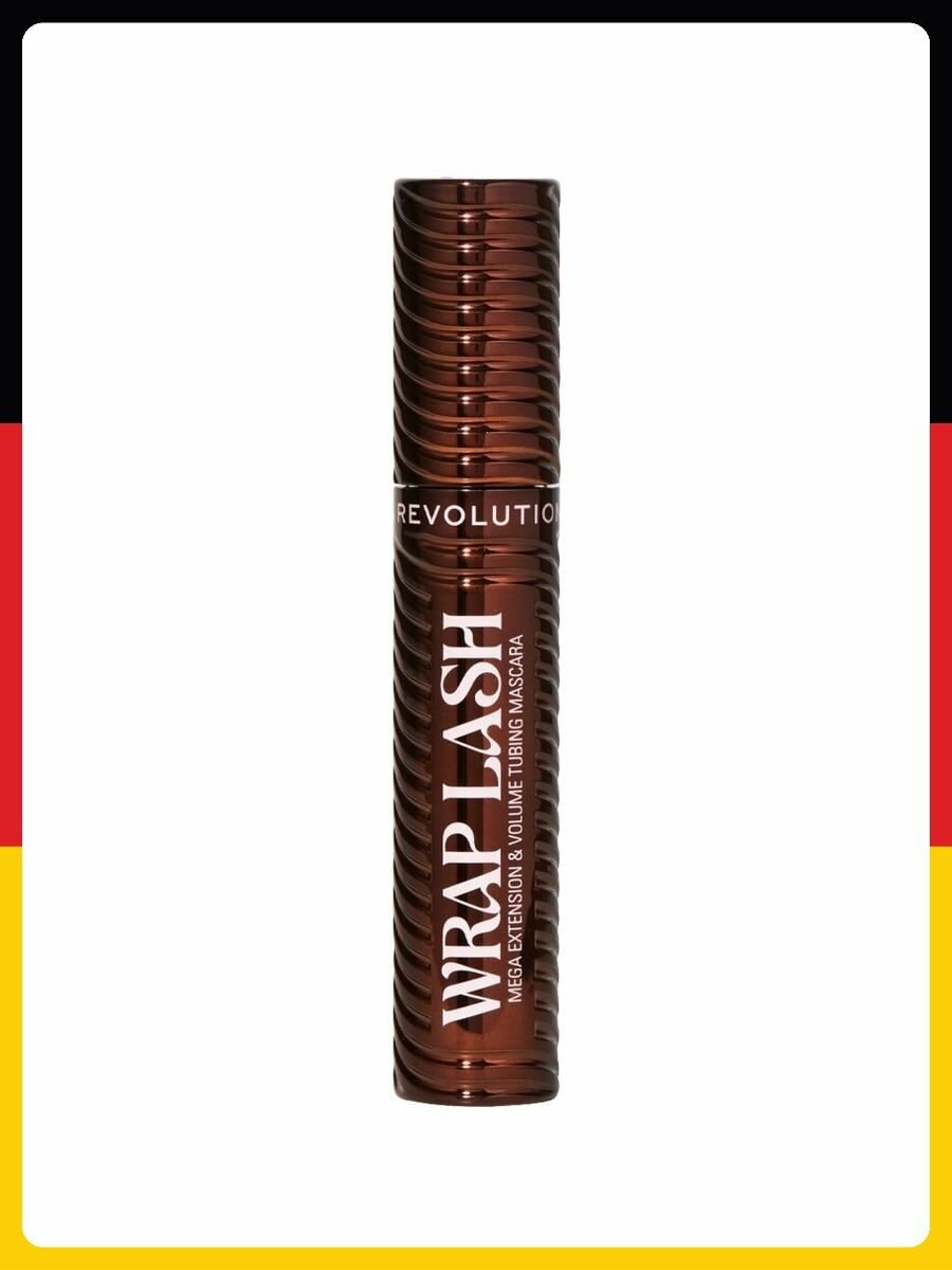 Тушь для ресниц Makeup Revolution Wrap Lash Tubing Brown, 9 мл