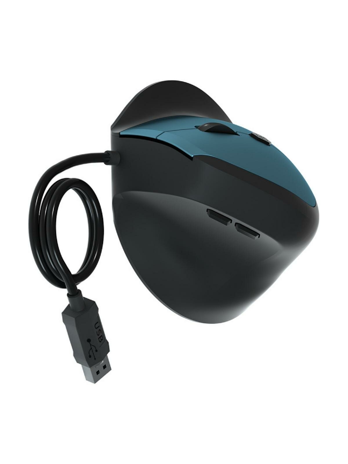 Cord Right Hand Vertical Mouse Ergonomic Gaming Mouse 1600DPI Adjust USB Optical Wrist Healthy Mouse for PC Computer