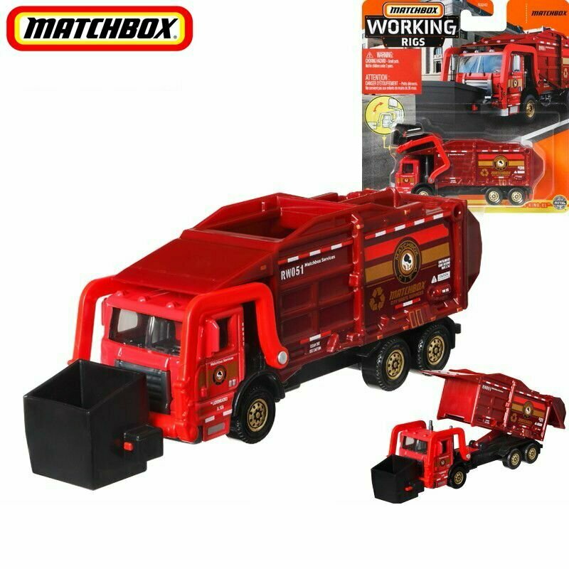 Машинка Mattel Matchbox-Рабочие установки N3242: Garbage King XL/ Recycle Truck