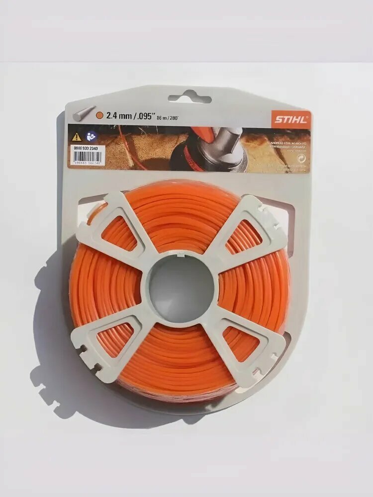 Леска STIHL D666, круглая, для триммера, 2.4 мм, длина 83 метра