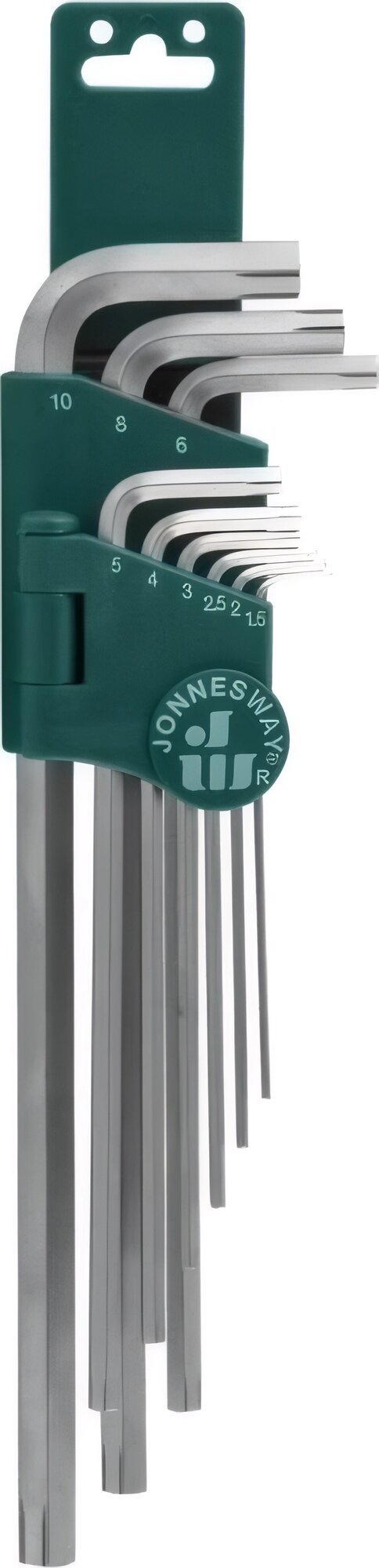 Набор ключей торцевых шестигранных для изношенного крепежа Н1,5-Н10, 9 предметов Jonnesway H22S109S