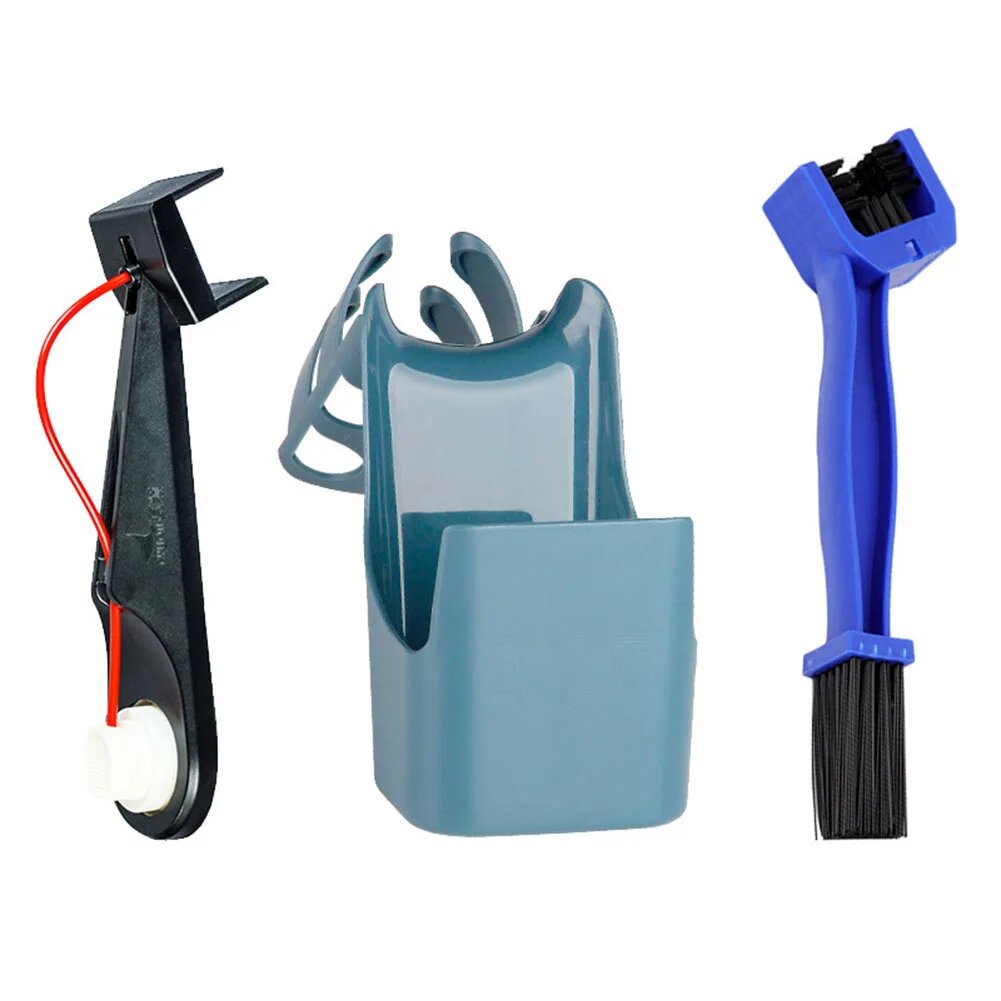 Аппликатор для смазки цепи мотоцикла, многофункциональный инструмент для очистки цепи Синий, Set
