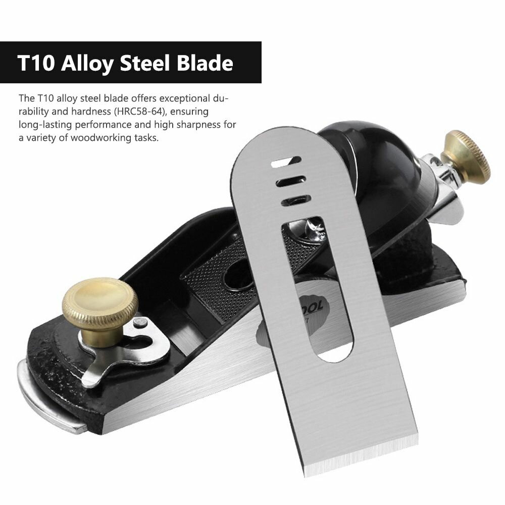 Рубанок для деревообработки с лезвием из стали T10 и регулировкой угла, эргономичный дизайн