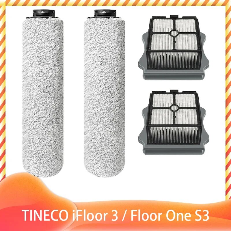 2x Ролик и фильтр для TINECO iFloor 3 / Floor One S3, set 2