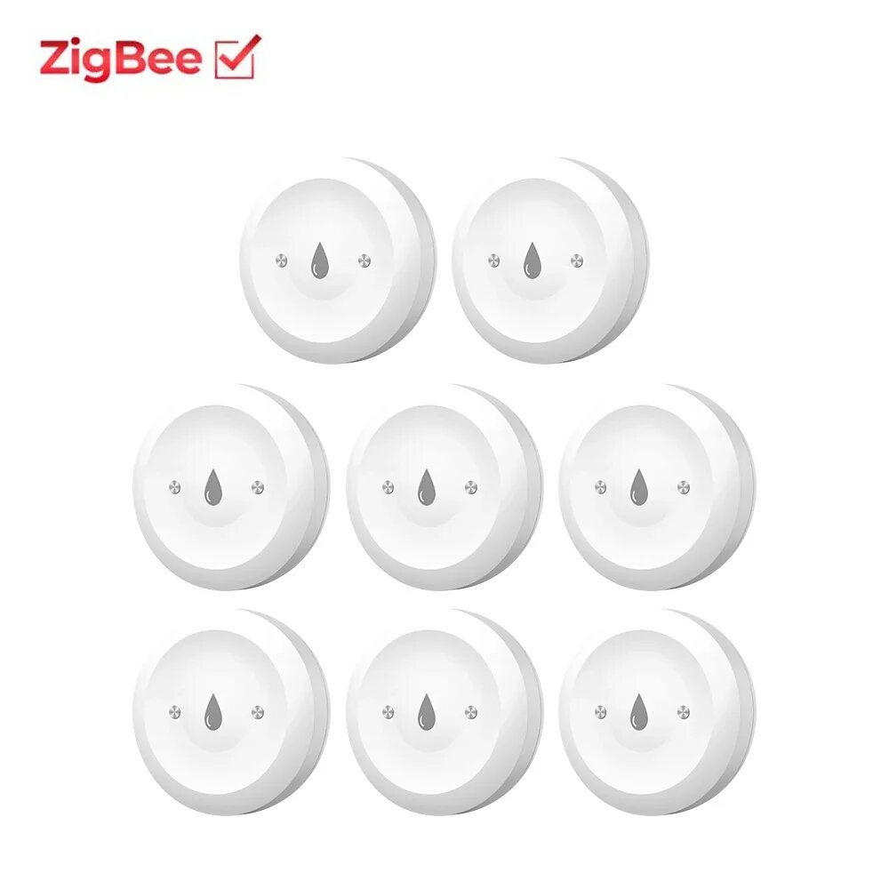 Умный Датчик Протечки Воды Tuya Zigbee 2mqtt С Цифровым Датчиком Уровня Воды И Удаленным Мониторингом Через Приложение Для До.